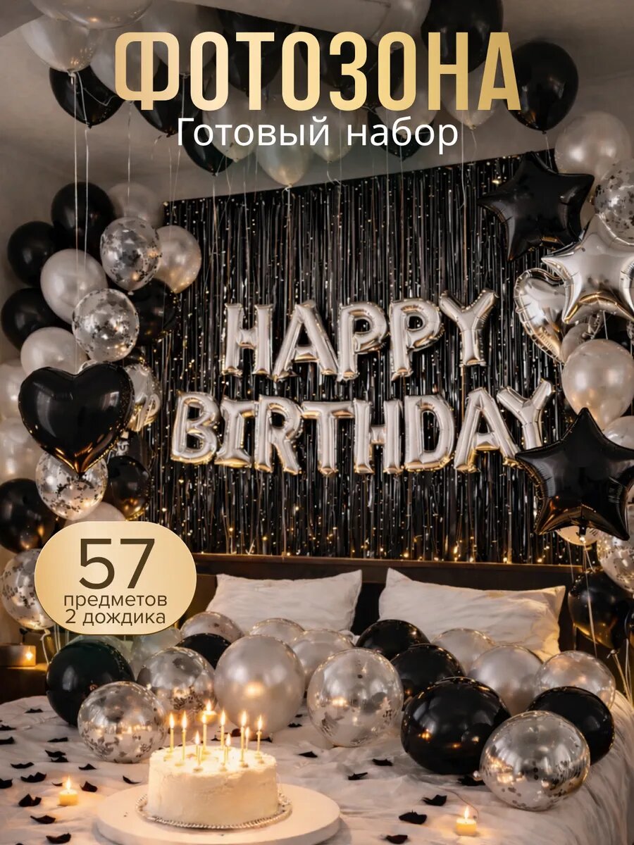 Воздушные шары на день рождения фотозона