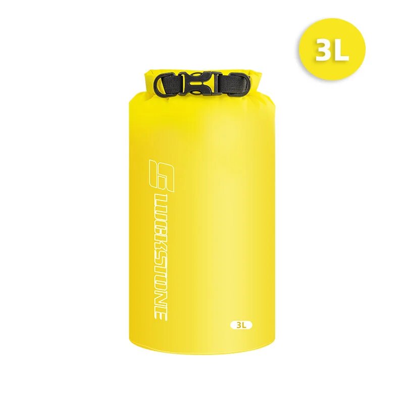 Водонепроницаемый гермомешок для кемпинга 3/8/12/15/25/35/75л Yellow-3L