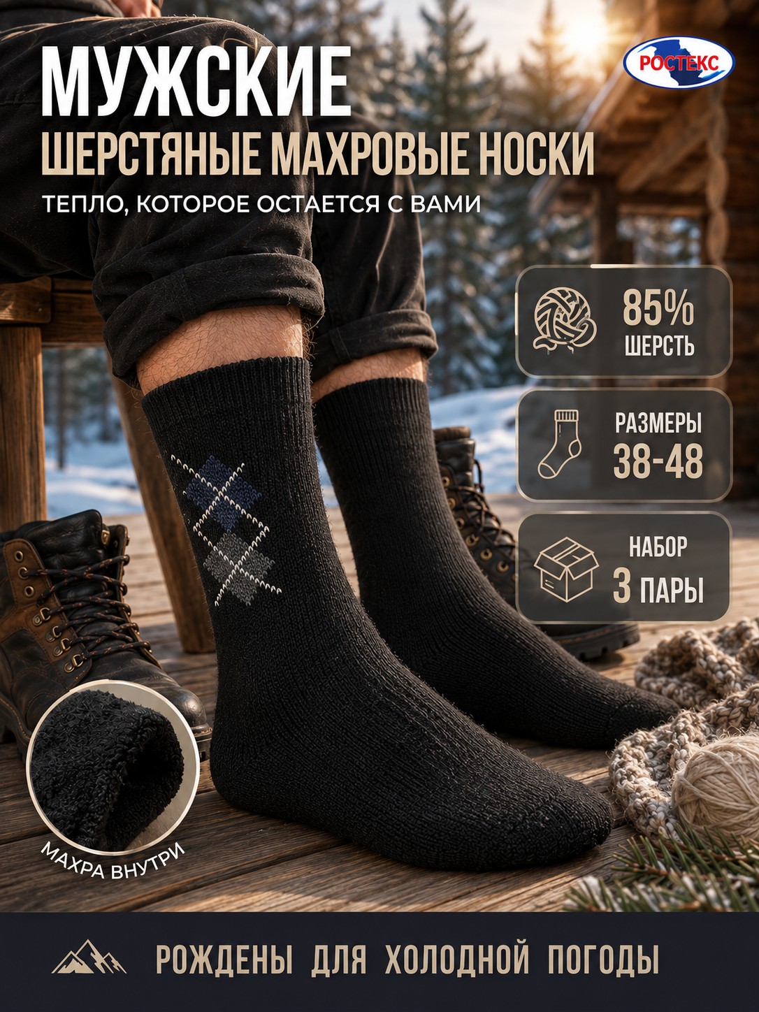 Носки П-21-Р, комплект