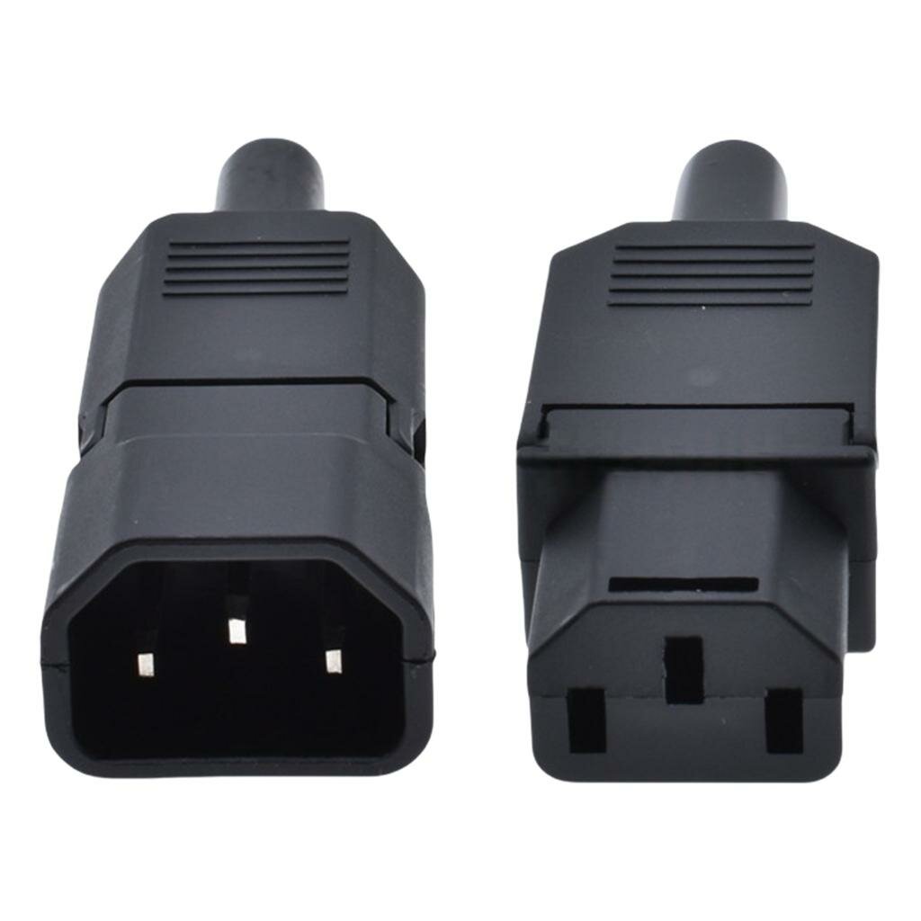 Вилка IEC320 C13 10A 250V с клеммами, Самец плюс мать