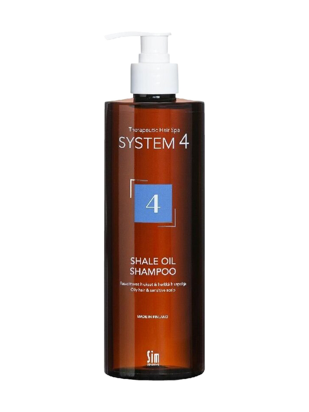 Sim Sensitive System 4 Shale Oil Shampoo 4 Шампунь для жирных волос терапевтический №4, 500 мл