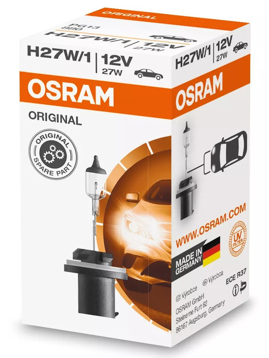 Лампа галогенная Osram Original Line H27W/1 12V 27W PG13 880