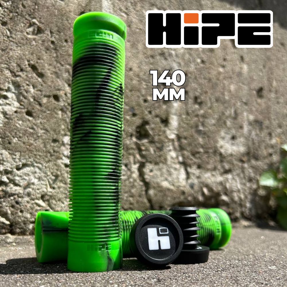 Грипсы HIPE H3 для трюкового самоката, 140 мм, черный/зеленый