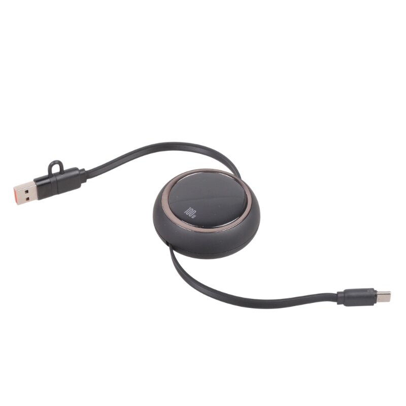 Телескопический кабель для передачи данных 2-в-1 USB + type c-type c
