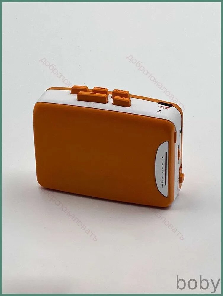 Кассетный плеер Orange портативный, FM-тюнер, пластиковый корпус, питание AA