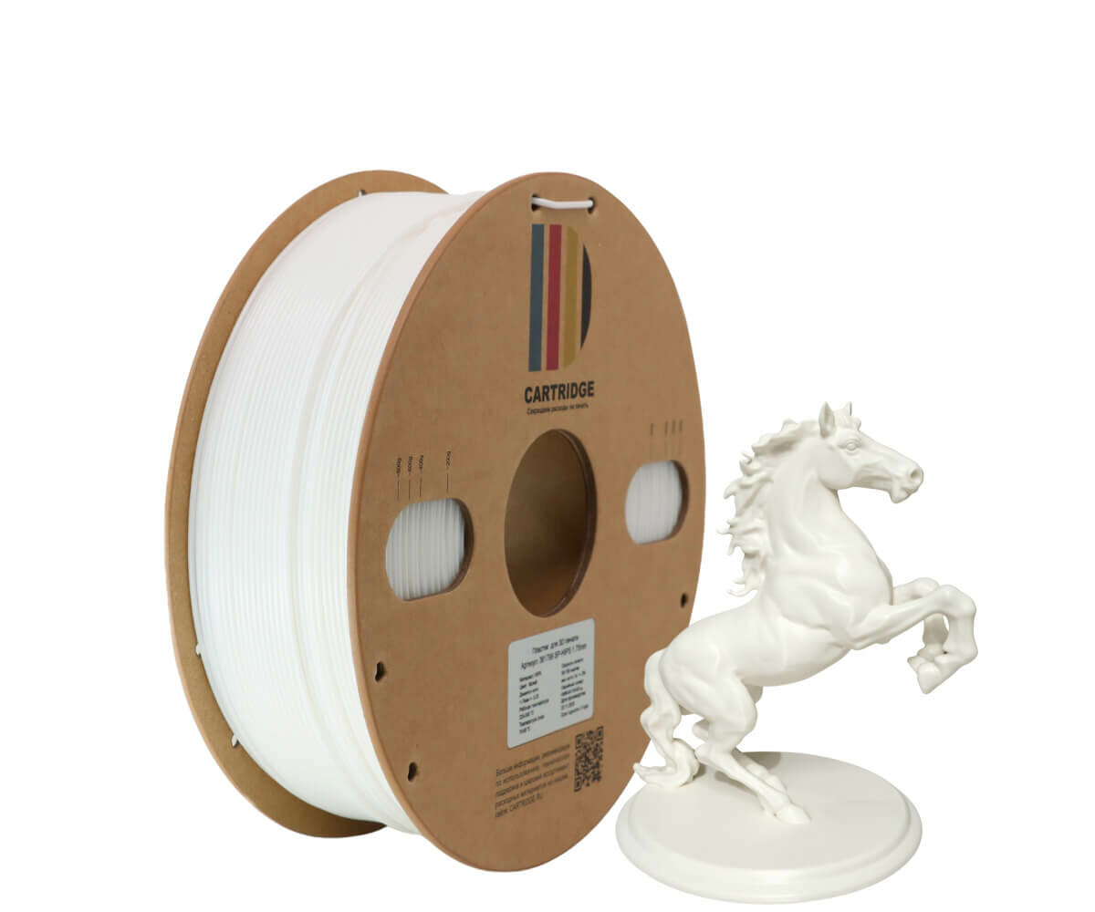 HIPS-пластик для 3D-принтера, белый, CartriDge