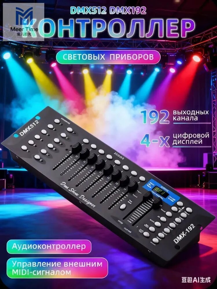 DMX-192 контроллер dmx пульт светомузыкой для управления светом