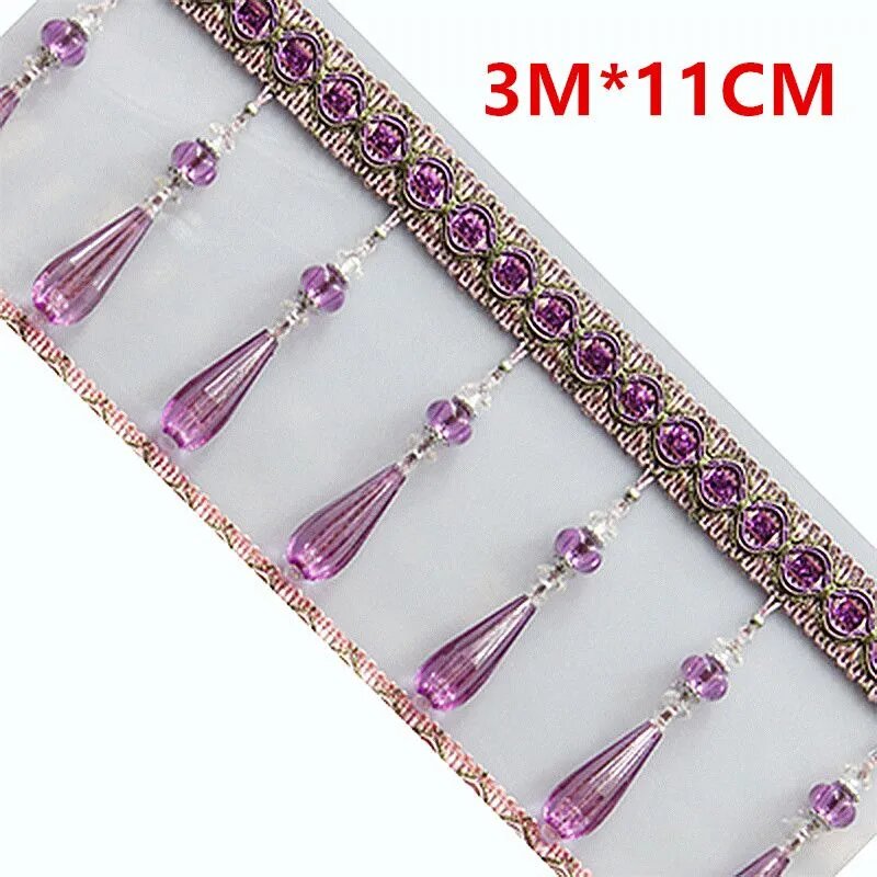 3M Подвеска из хрустальных бусин , капли и фонарики для штор, люстр и декора,