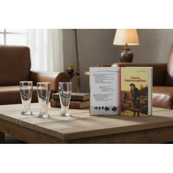 Набор стопок для водки Секреты рыбака