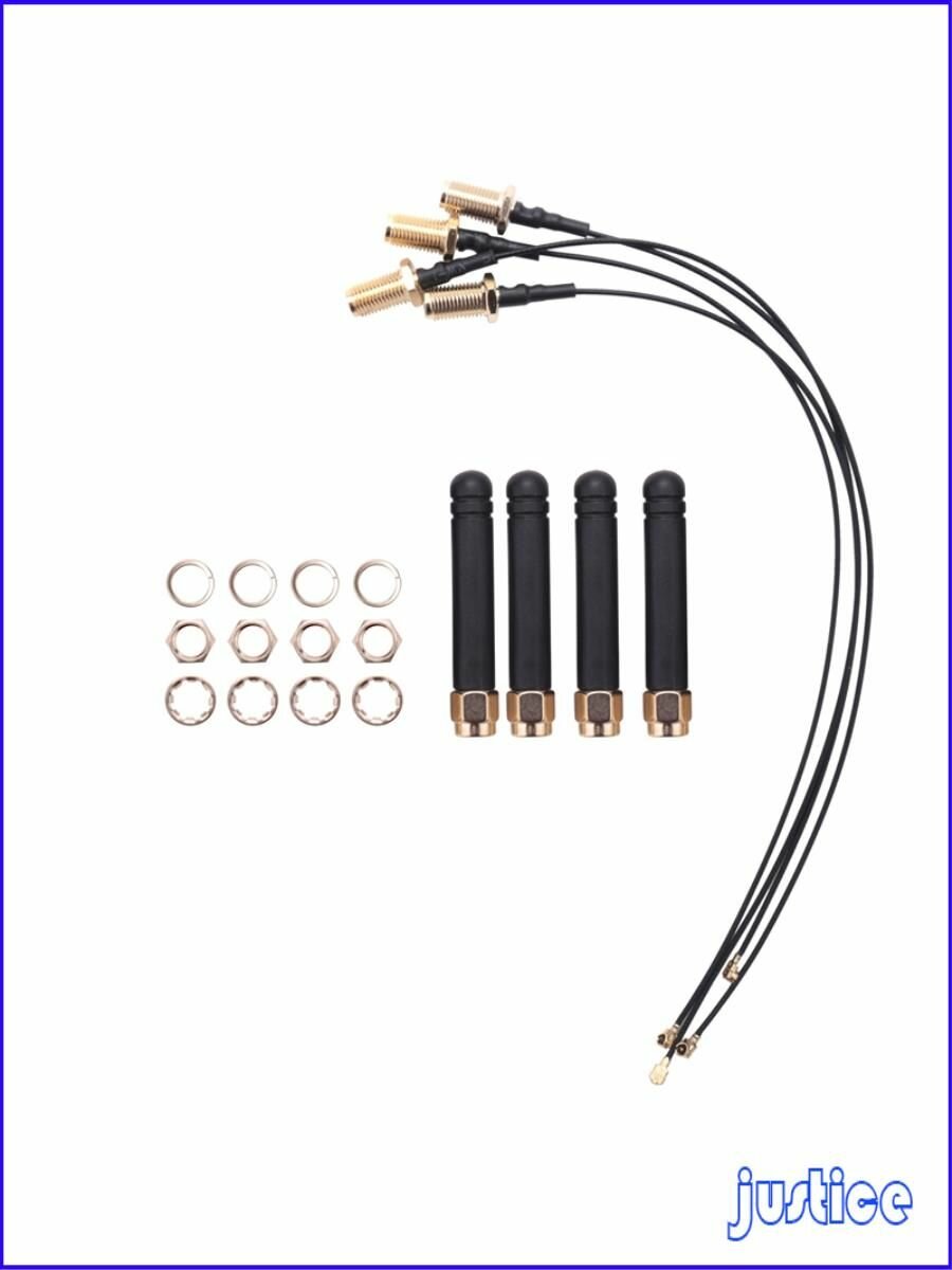 4 шт. совместим с антенны Lora 868-915 МГц, U.Fl To Sma Connector Pigtail Antenna 3Dbi модуля Wi-Fi Esp32 и Интернета вещей