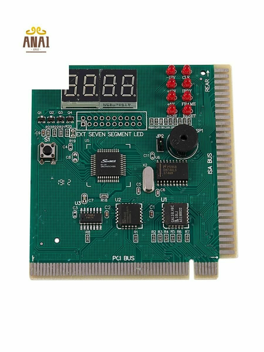Диагностическая карта материнской платы ПК 4-значный анализатор кода POST PCI /