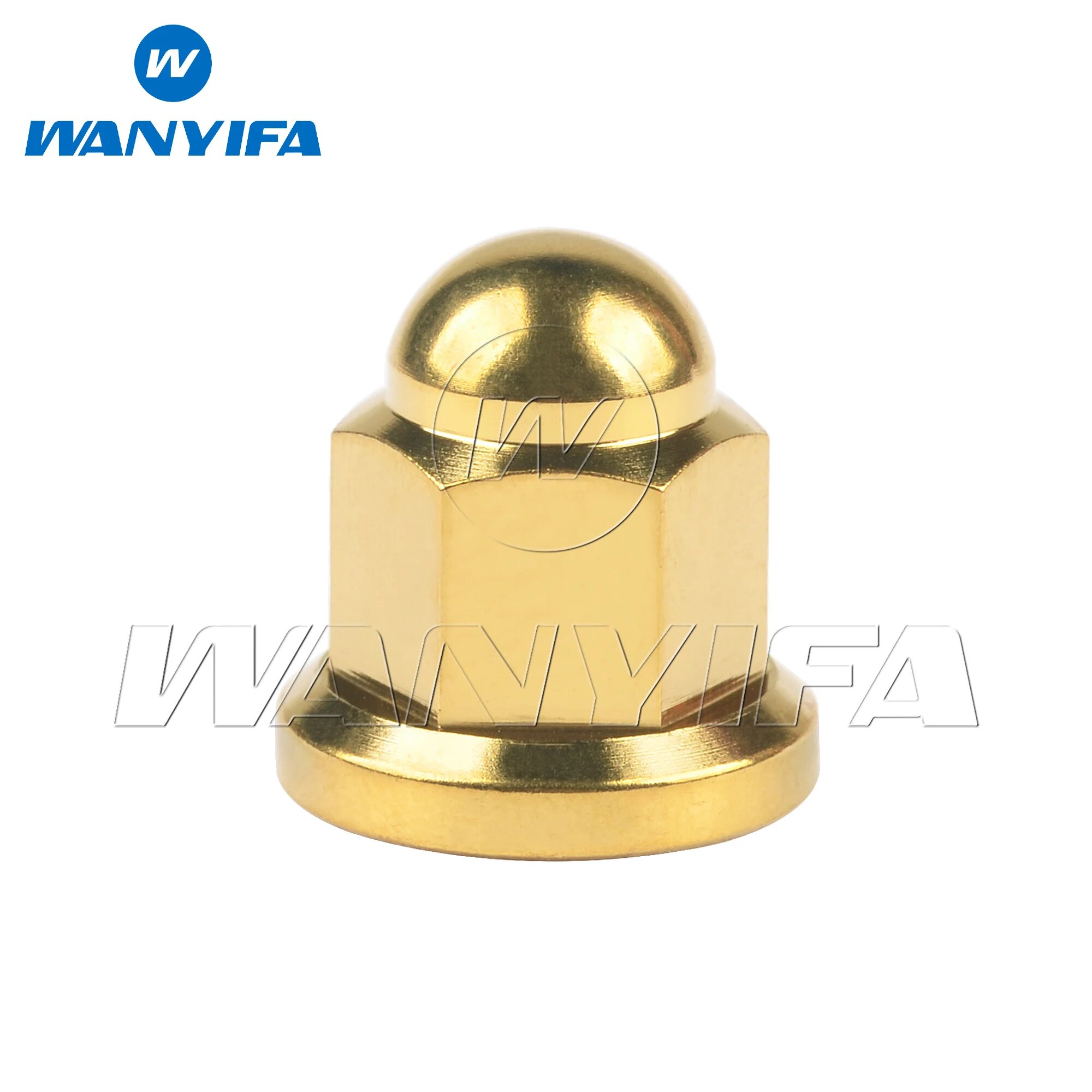 Wanyifa Титановые гайки M6 M8 M10 M10 Pitch 1.25mm, Gold