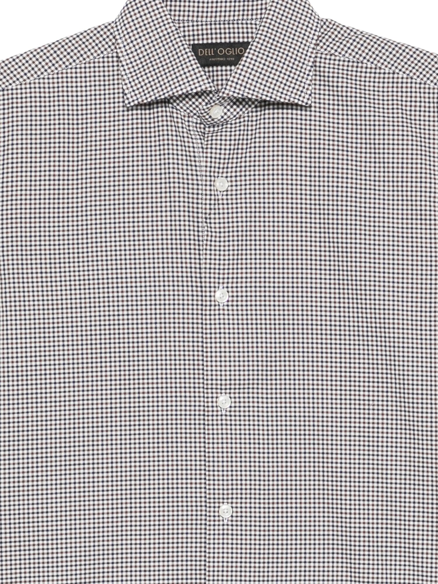 Рубашка Dell'Oglio Buttoned check shirt, размер 2XL, blue — фото 1