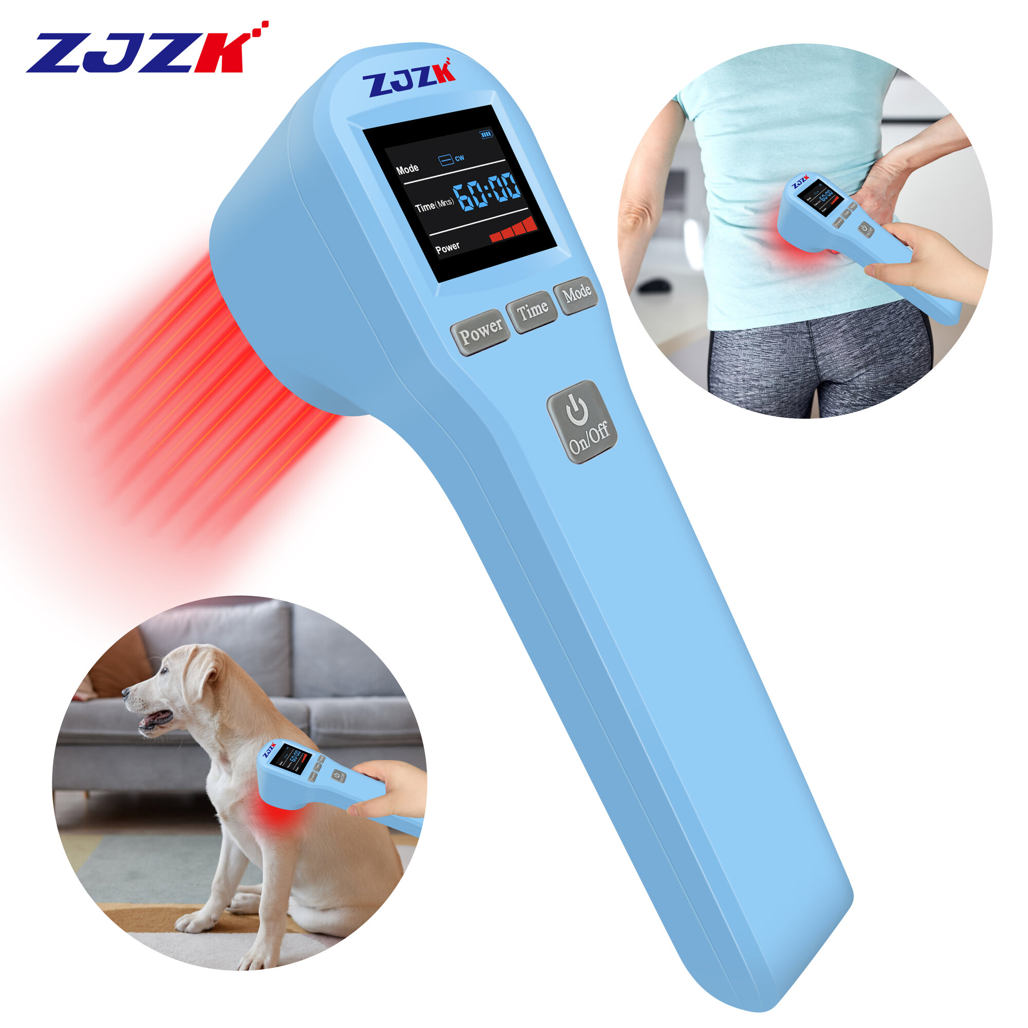 Лазерный аппарат ZJZK, для лечения артрита, артроза, 650нм*16+808нм*4