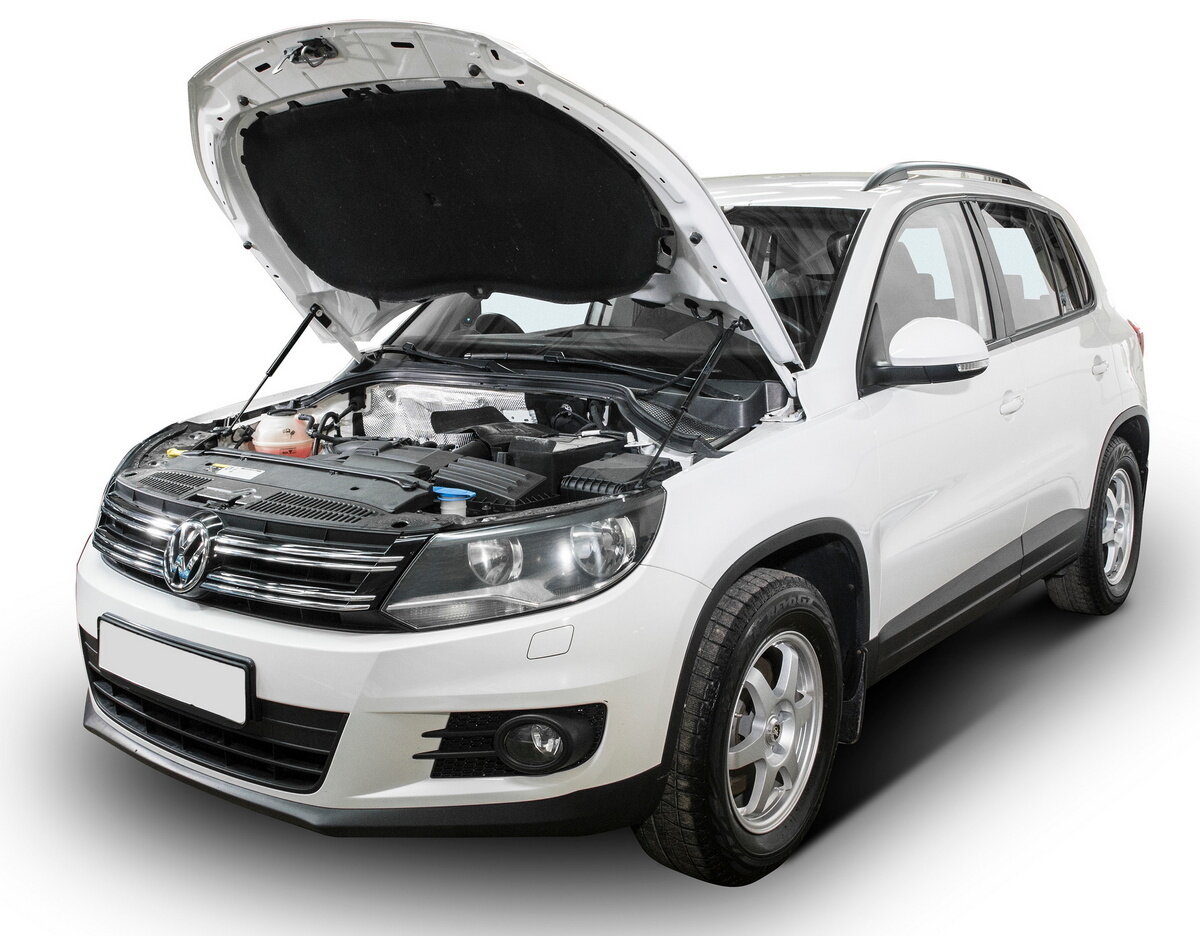 Газовые упоры капота АвтоУпор для Volkswagen Tiguan I рестайлинг 2011-2017, 2 шт, UVWTIG012