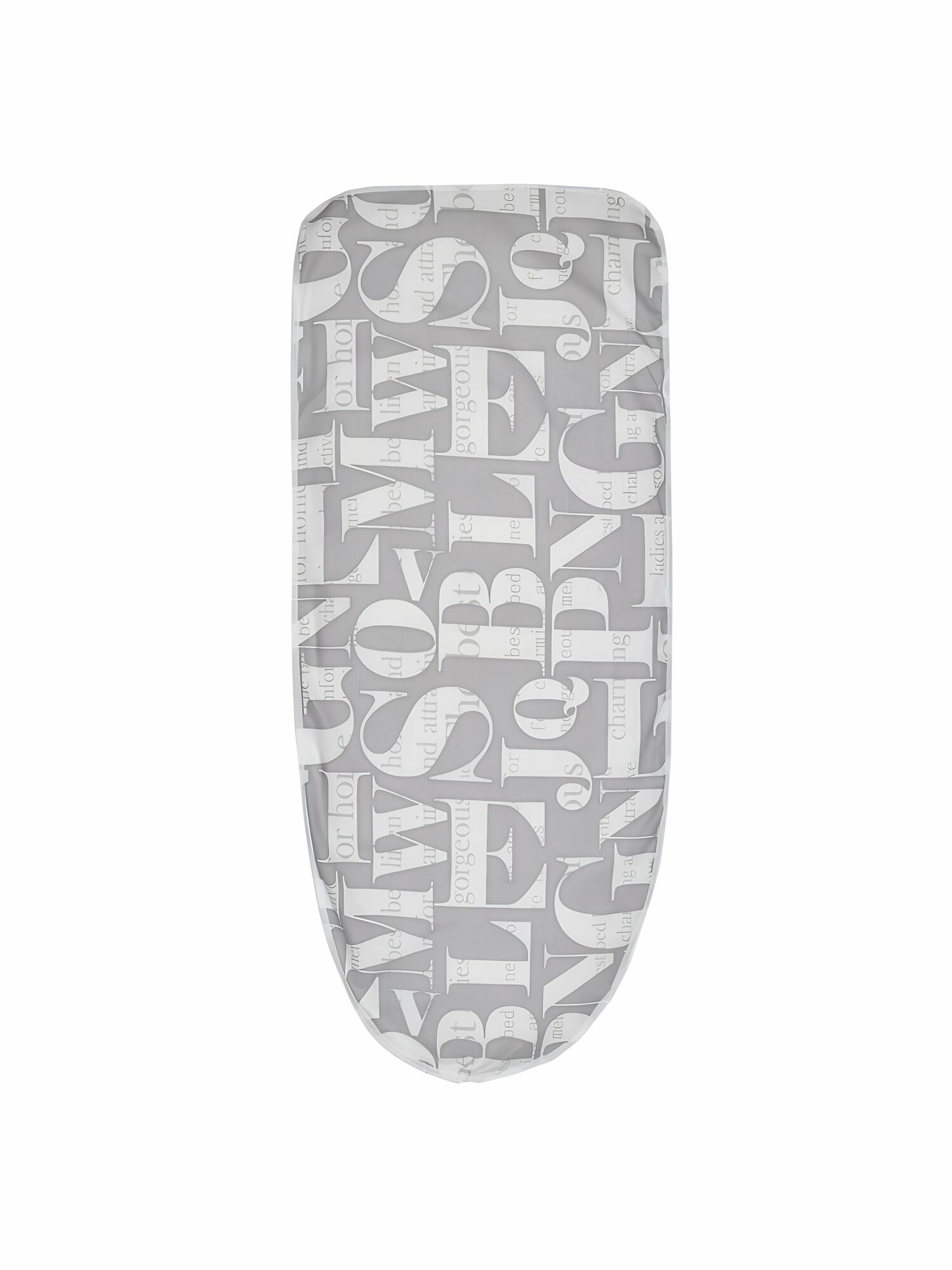 Чехол для гладильной доски с поролоном 130х52 см, серый, Марья Искусница