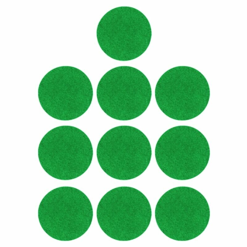 10 листов, (10 листов) Фланелевая ручка для толкания аэрохоккея-94 мм