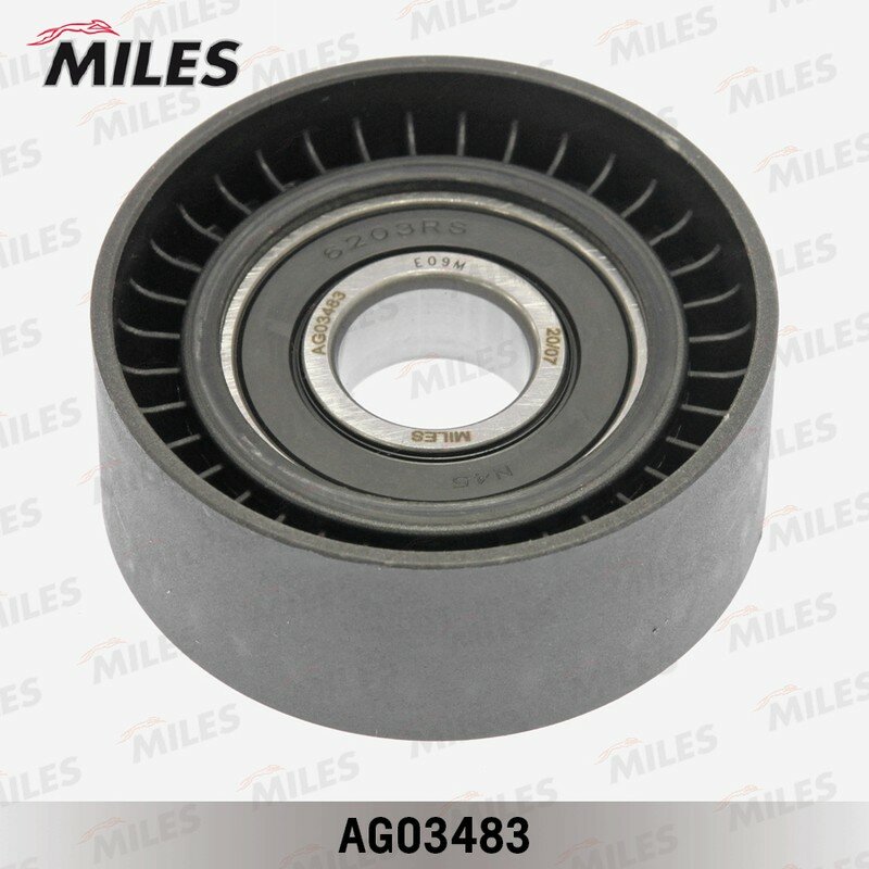 Ролик натяжителя поликлинового ремня MILES AG03483 Audi 07, 10-16, 05