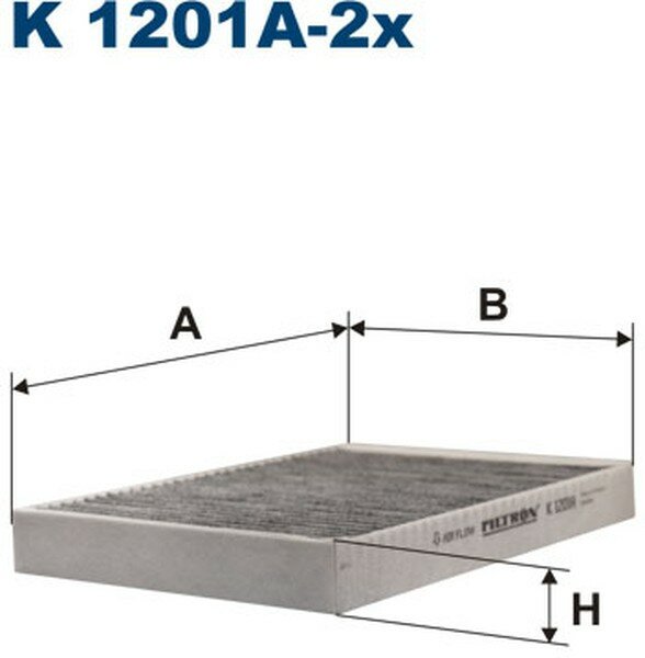 Фильтр салона FILTRON K1201A-2X Mercedes W221, C215 3.99->, комплект 2 шт