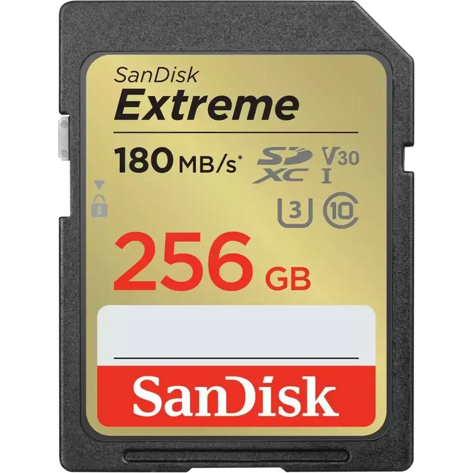 Карта памяти SanDisk Extreme SDXC 256 ГБ [SDSDXVV-256G-GNCIN]