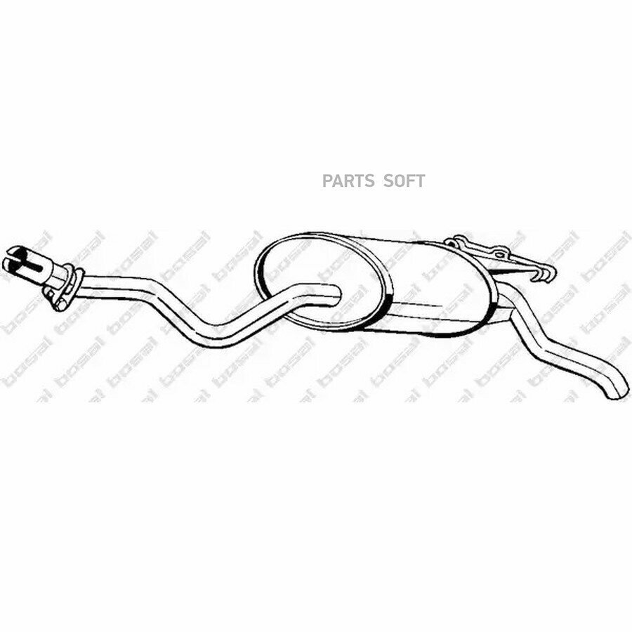 BOSAL 175-345 Глушитель задняя часть