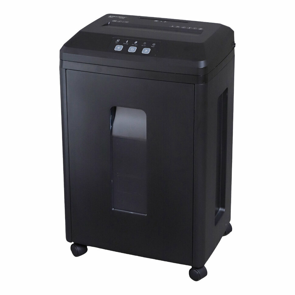 Уничтожитель (шредер) BRAUBERG PROFESSIONAL PS-623n, CD, "HeavyDuty", 7 уровень секретности, 1х2 мм, 6 листов, корзина 23 литра, 532592, 532592