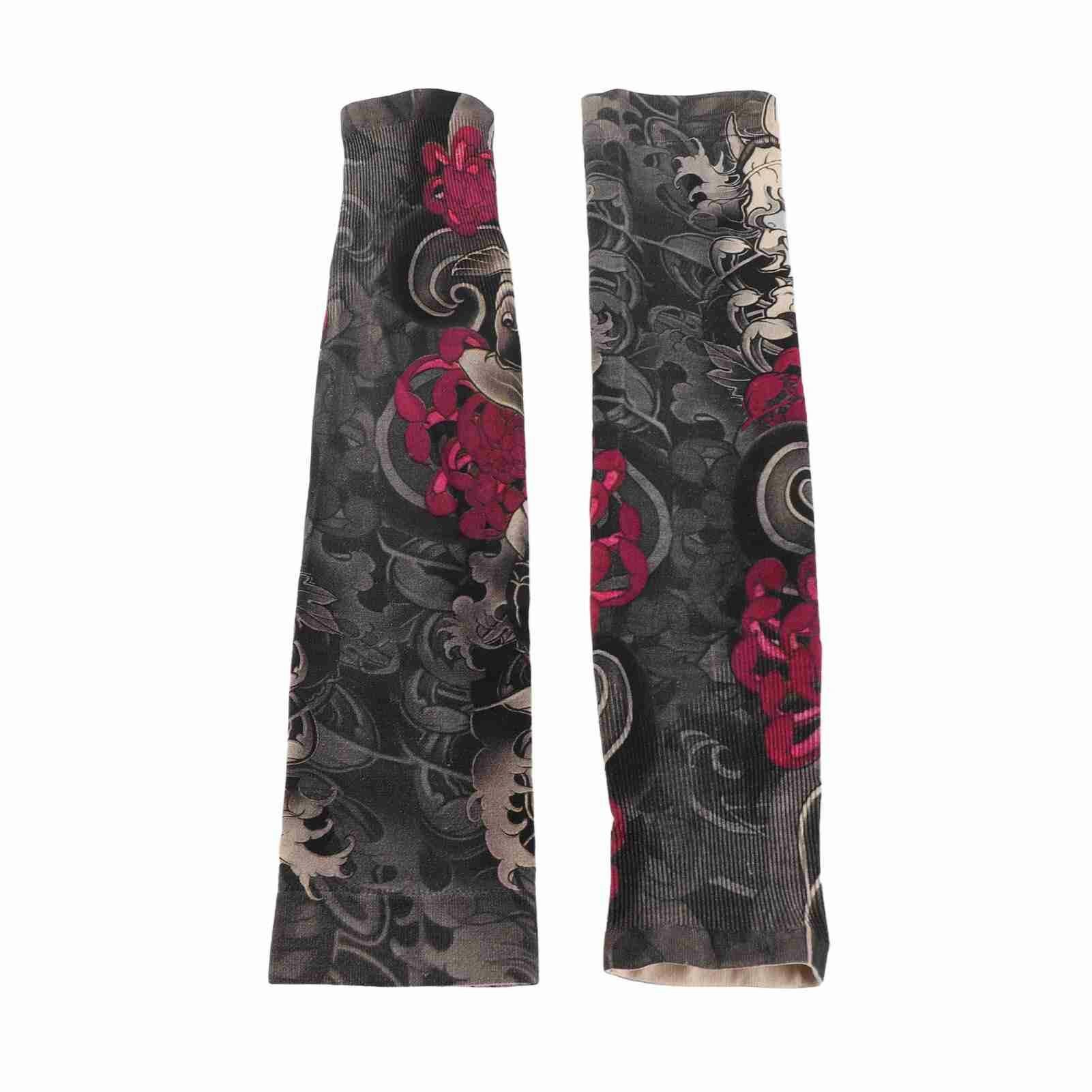 Мужские татуировки солнцезащитные рукава Ice Silk Cover Up Sleeve Body Protector для вождения