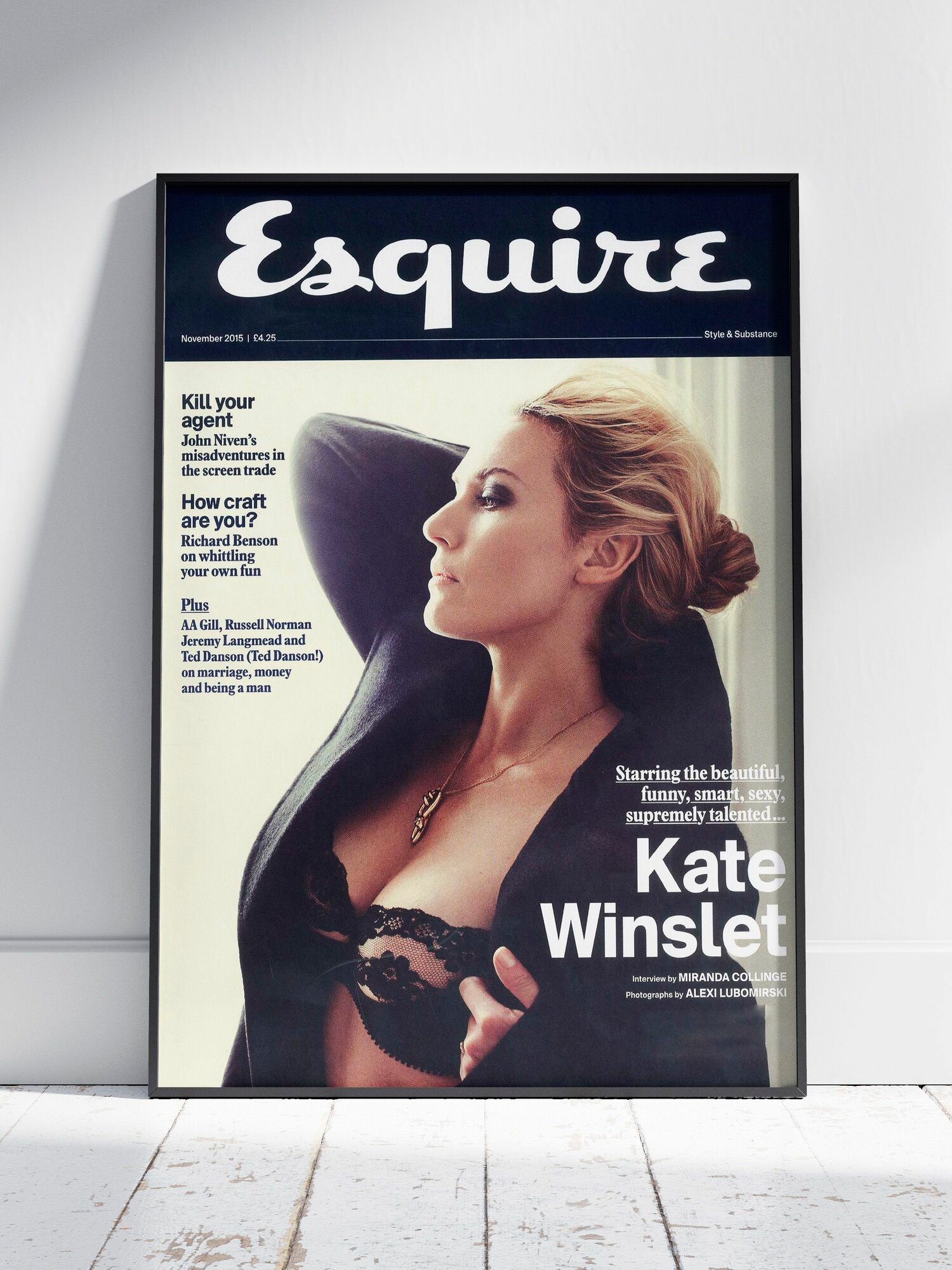 Плакат на стену для интерьера Кейт Уинслет (Kate Winslet 29) - Постер по актеру фильма, кино, сериала формата A4 (21x30 см)