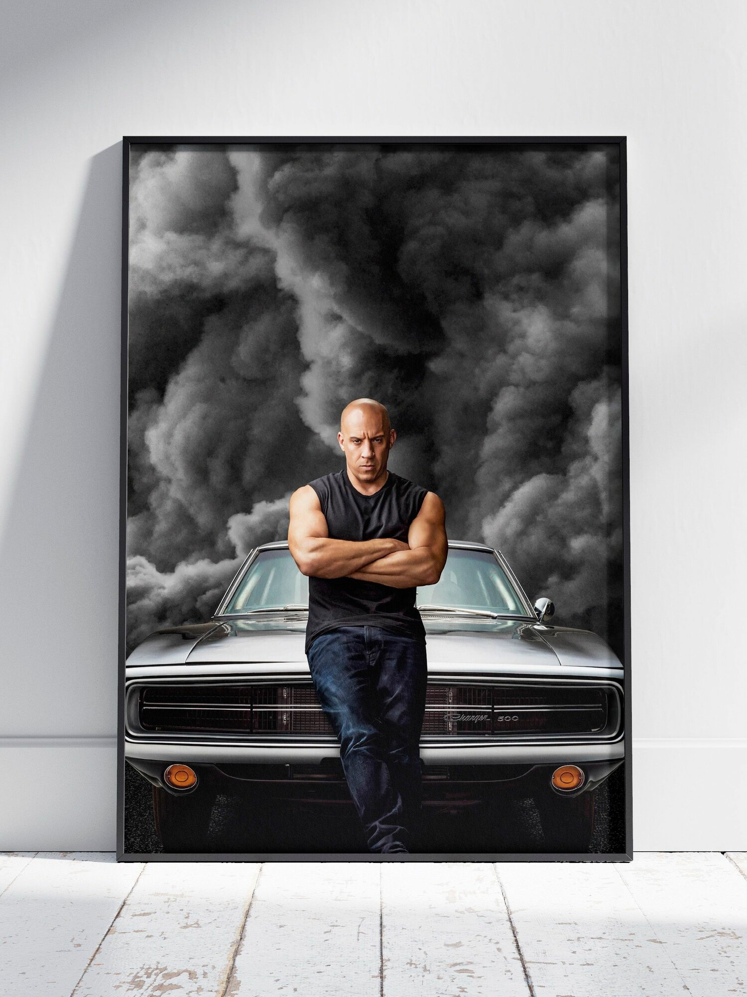 Плакат на стену для интерьера Вин Дизель (Vin Diesel 14) - Постер по актеру фильма, кино, сериала формата A3 (30x42 см)