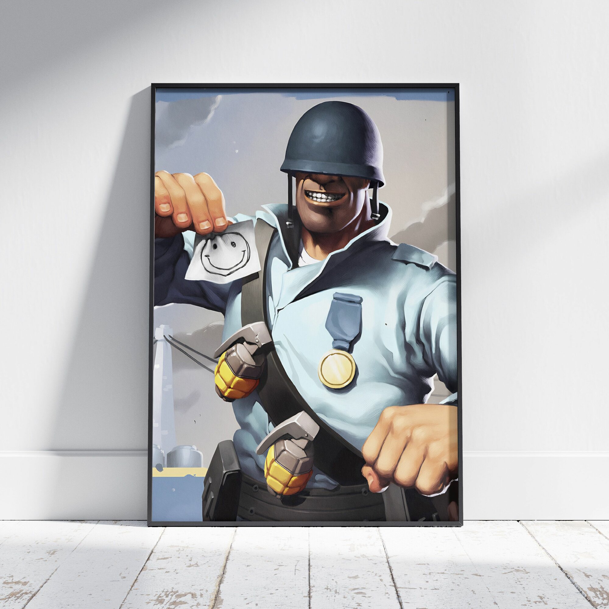 Плакат на стену для интерьера Team Fortress 2 (Солдат 9) - Постер по игре формата А3 (30x42 см)