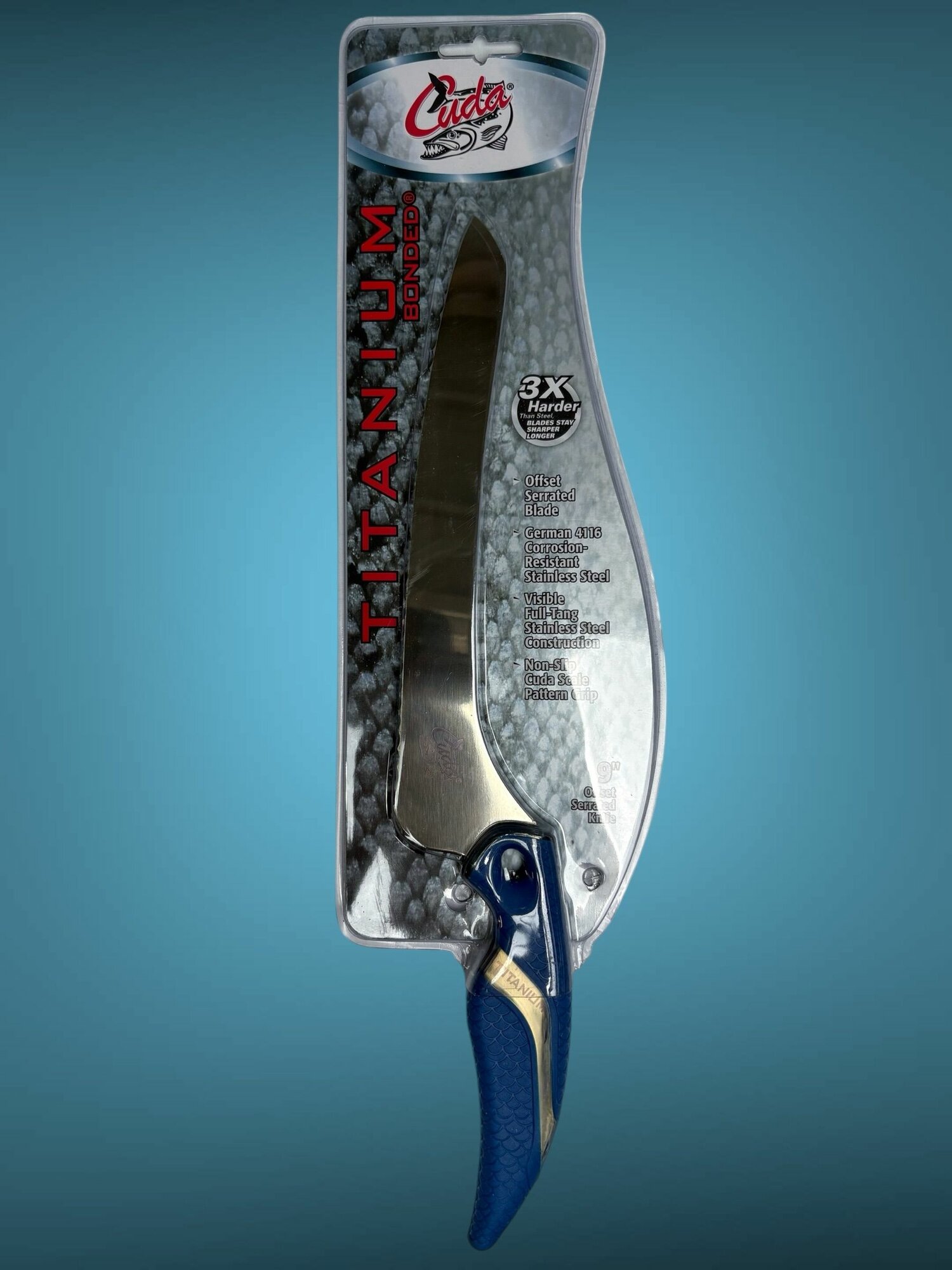 Кухонный нож CUDA 9 in. Offset Serrated Knife, 18844