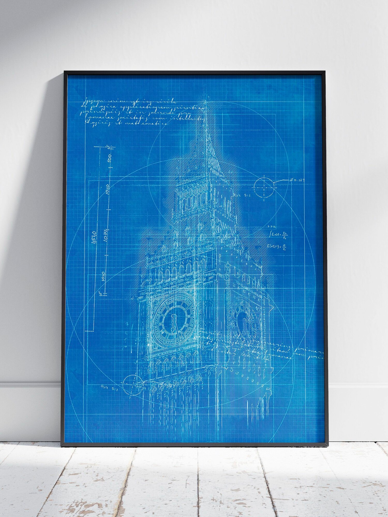 Плакат на стену для интерьера Архитектурные и Инженерные Чертежи (Blueprints Architectural and Engineering 6) A4 (21x30 см)