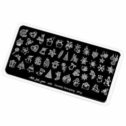 Swanky Stamping, Пластина для стемпинга Arti For You №15
