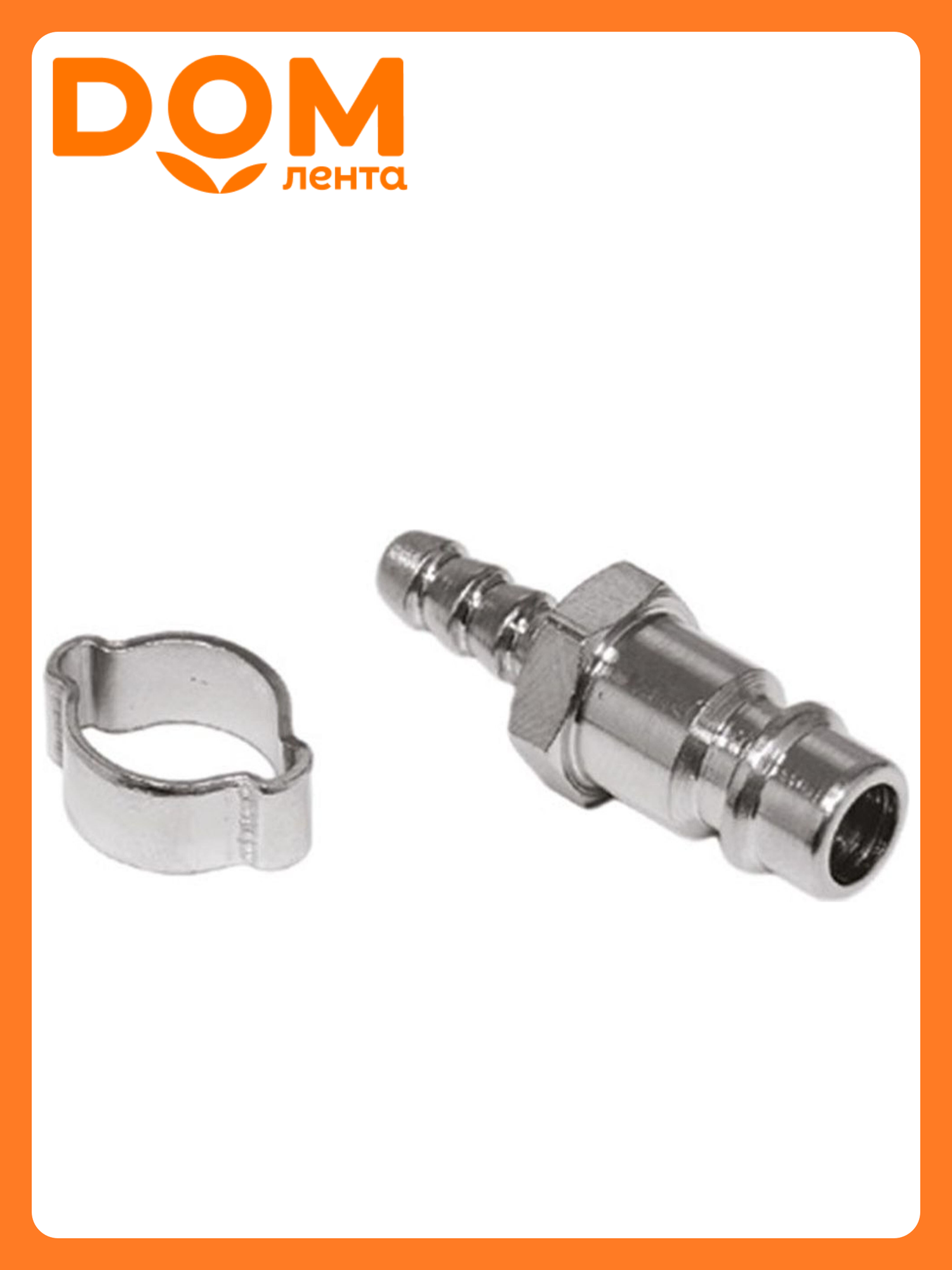 Переходник Elitech 0704.019200, сталь, елочка, прямой, рапид, 1 шт