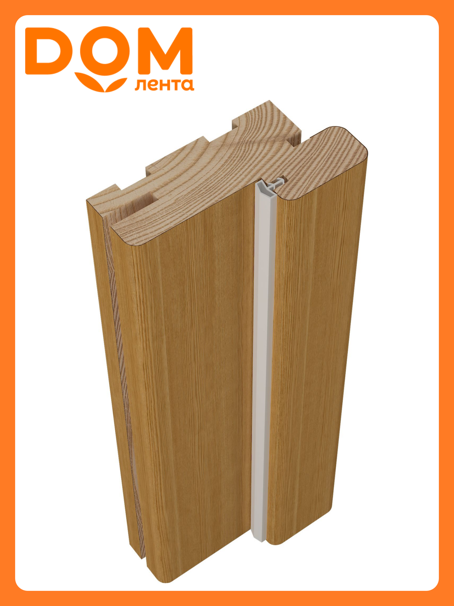 Дверная коробка BELWOODDOORS, шпон, МДФ, коричневый, 2070x74x70 мм