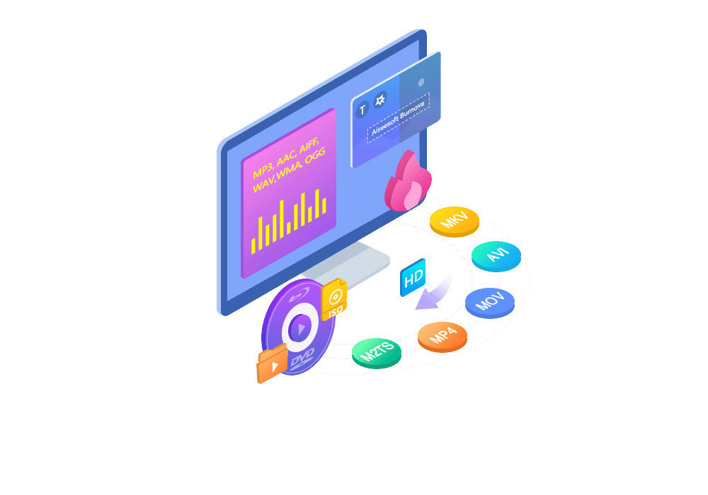 Aiseesoft Burnova Ключ (1 Year / 1 PC) • Цифровой ключ • регион Весь мир