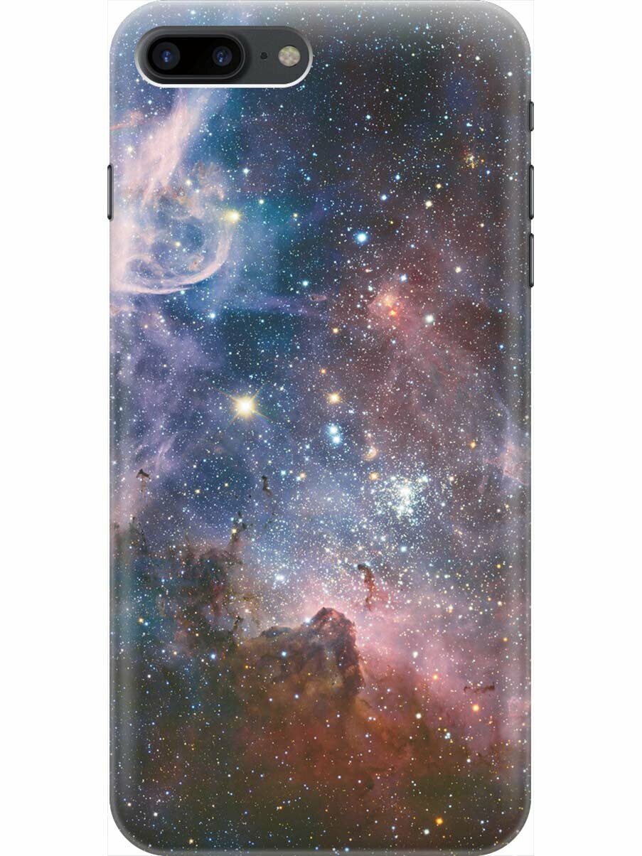 Силиконовый чехол на Apple iPhone 8 Plus / 7 Plus / Эпл Айфон 7 Плюс / 8 Плюс с рисунком "Космос"