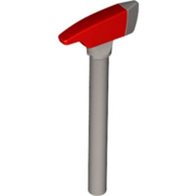 Деталь Lego 39802pb01 Minifigure, Utensil Axe, Pick End with Molded Red Head Pattern