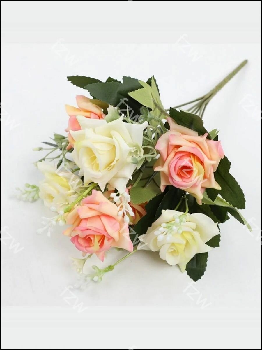 Имитационный розовый цветок, искусственный букет, свадебное украшение невесты, домашняя вечеринка