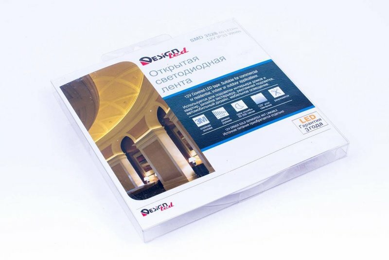 Светодиодная лента Белый 2835/3528 12V 4.8W/m 60Led/метр 00-00000524 DSG 3528 W 60L-V12-IP33 6000K LUX