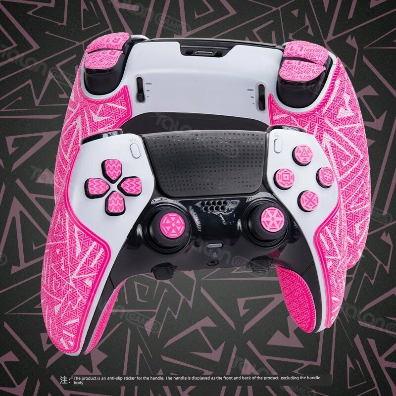 TALONGAMES наклейка для PS5 Elite Controller противоскользящая, секретный лес розовый дизайн для игровой консоли