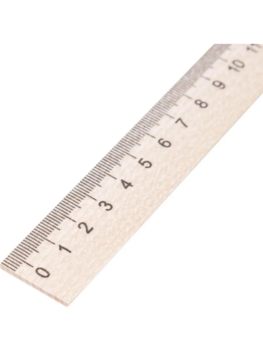Деревянные линейки для точных измерений, 30 см, 2 шт