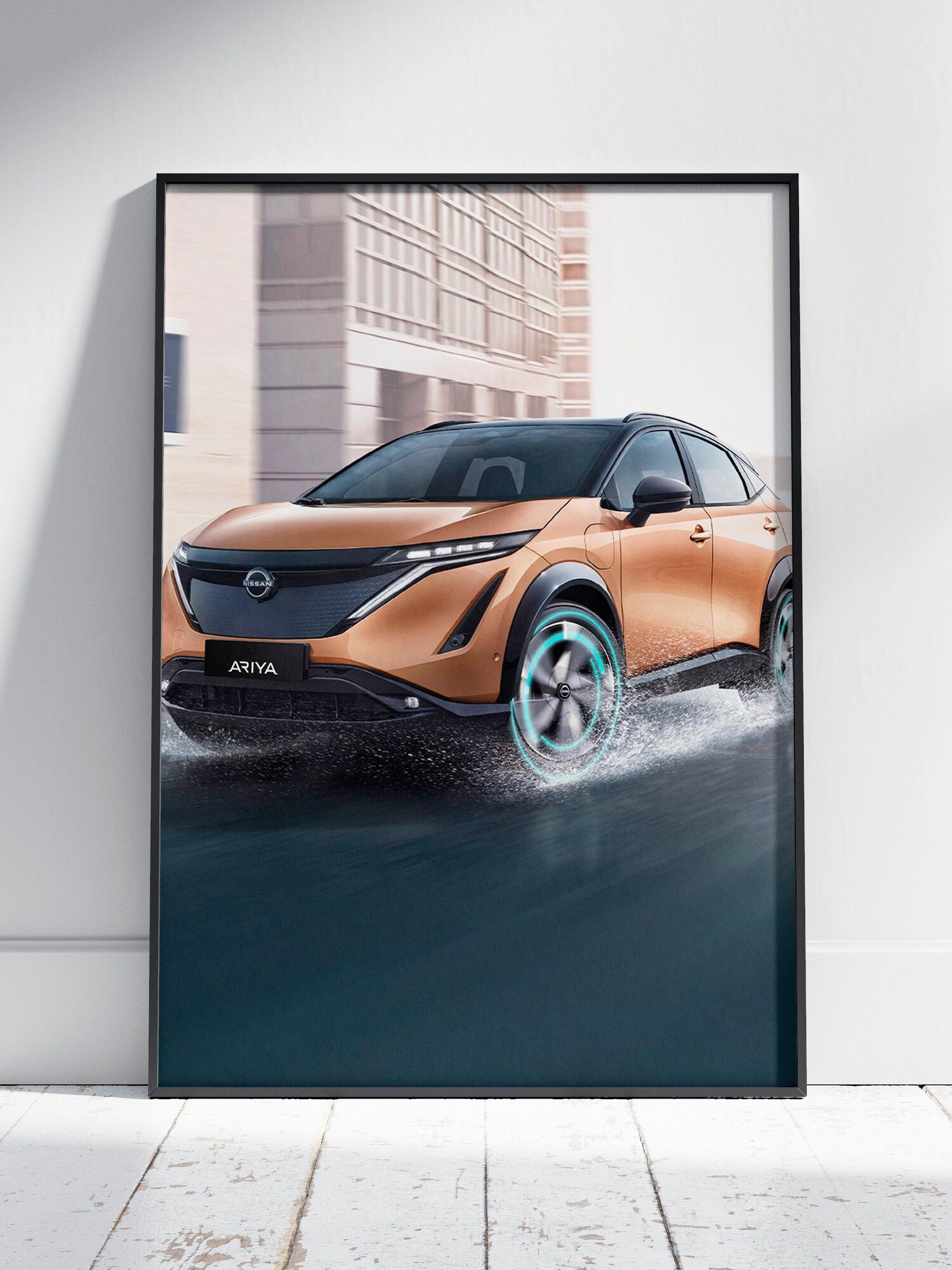 Плакат на стену для интерьера Авто и Мото (Ниссан Ария - Nissan Ariya 1) - Постер по транспорту формата A4 (21x30 см)