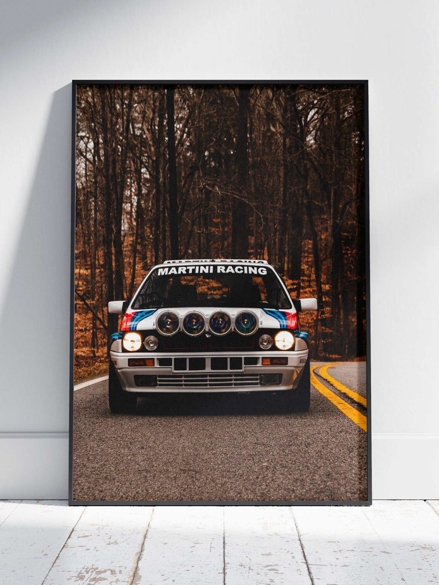 Плакат на стену для интерьера Легенды Авто (Лянча Дельта Интеграле - Lancia Delta Integrale 1) - Постер по машине формата A4 (21x30 см)
