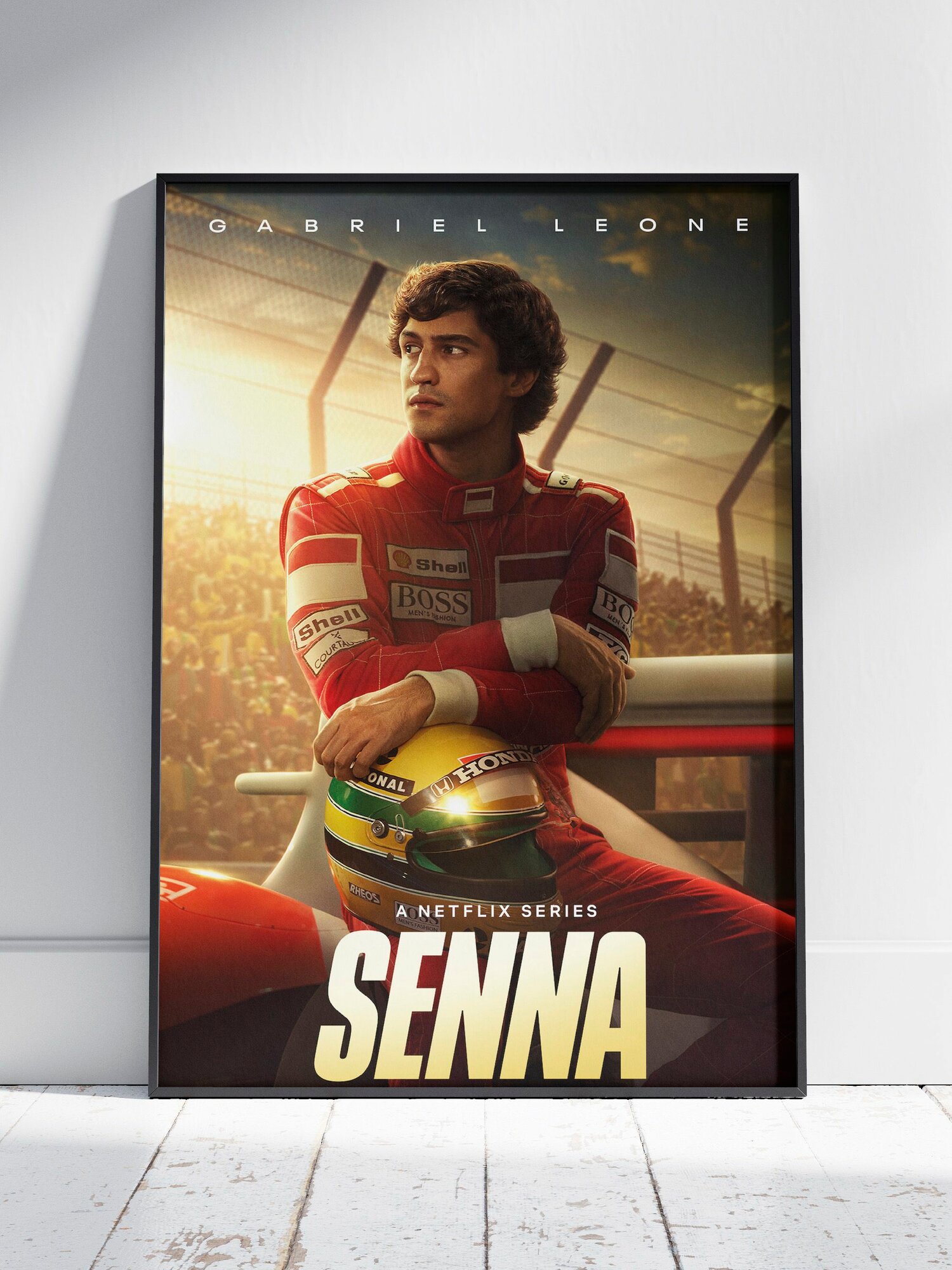 Плакат на стену для интерьера Пилоты Формулы 1 (Айртон Сенна - Ayrton Senna 5) - Постер по спорту и физической активности формата A4 (21x30 см)
