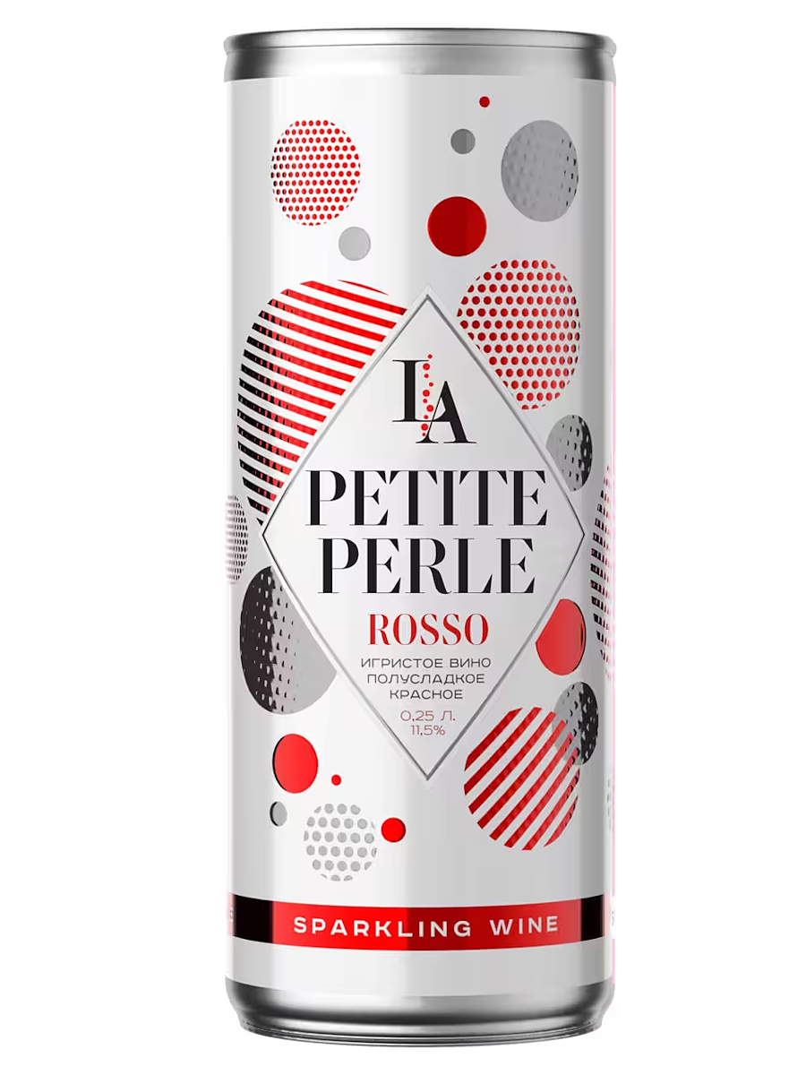 Вино игристое La Petite Perle Rosso красное полусладкое 0,25 л