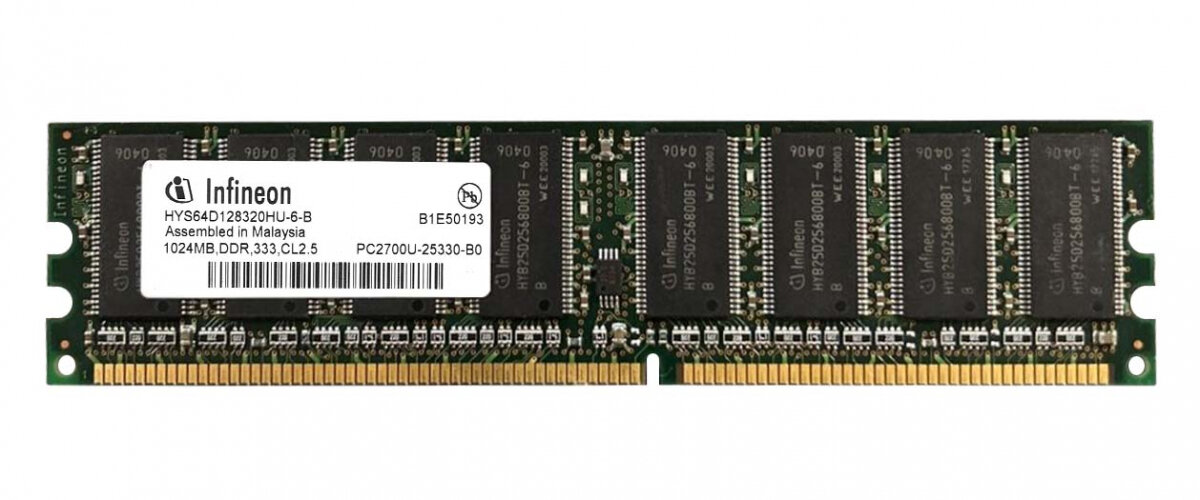 Оперативная память Infineon HYS64D128320HU-6-B DDR 1024Mb