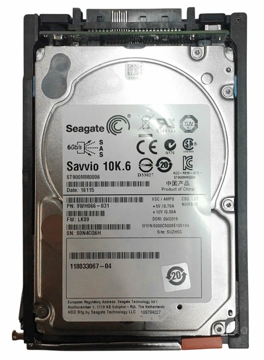 Жесткий диск EMC 900Gb 10000 SAS 2.5" HDD 9WH066-031