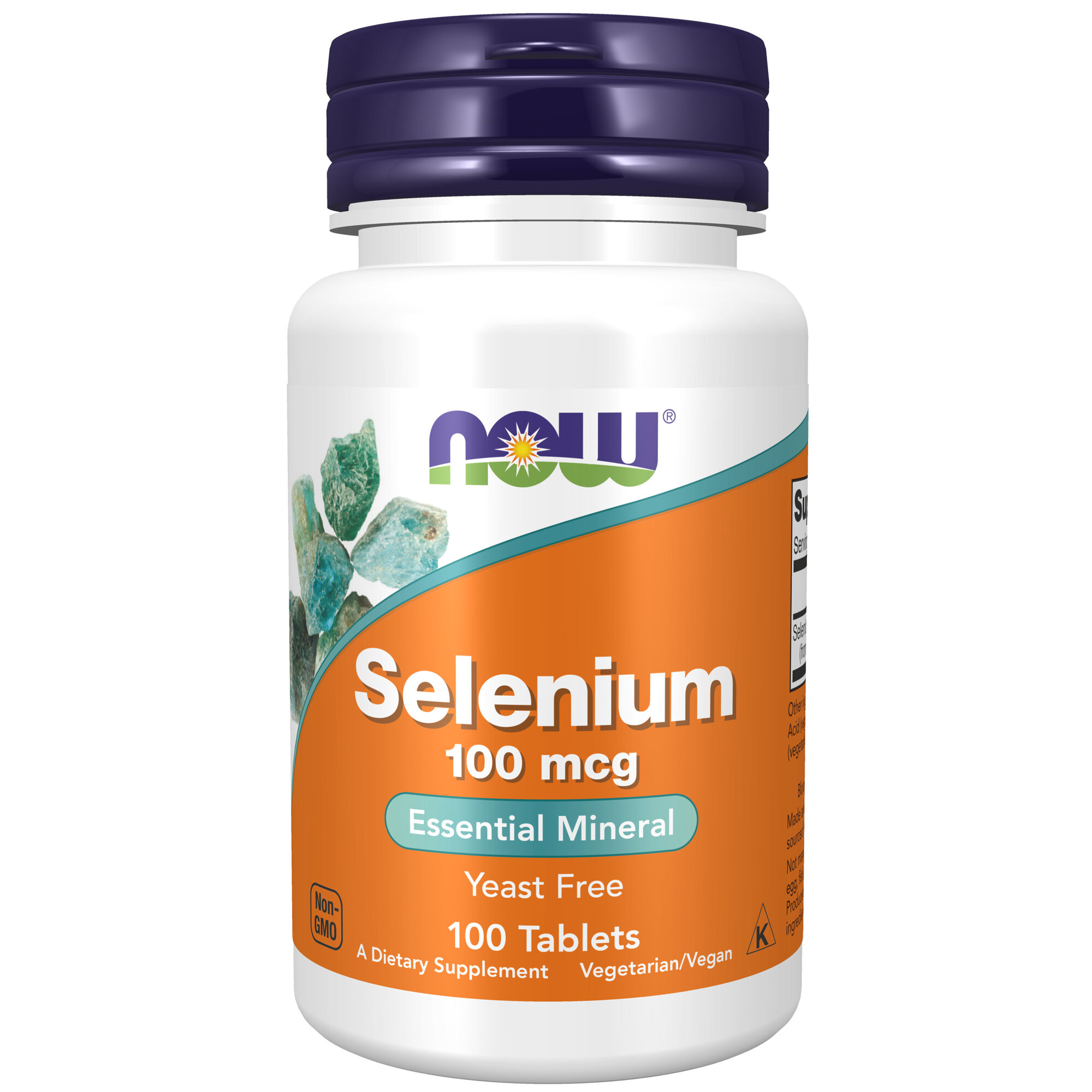Селен, НАУ, NOW Selenium 100 mcg, 100 таблеток, Витамины для иммунитета взрослым, для щитовидной железы