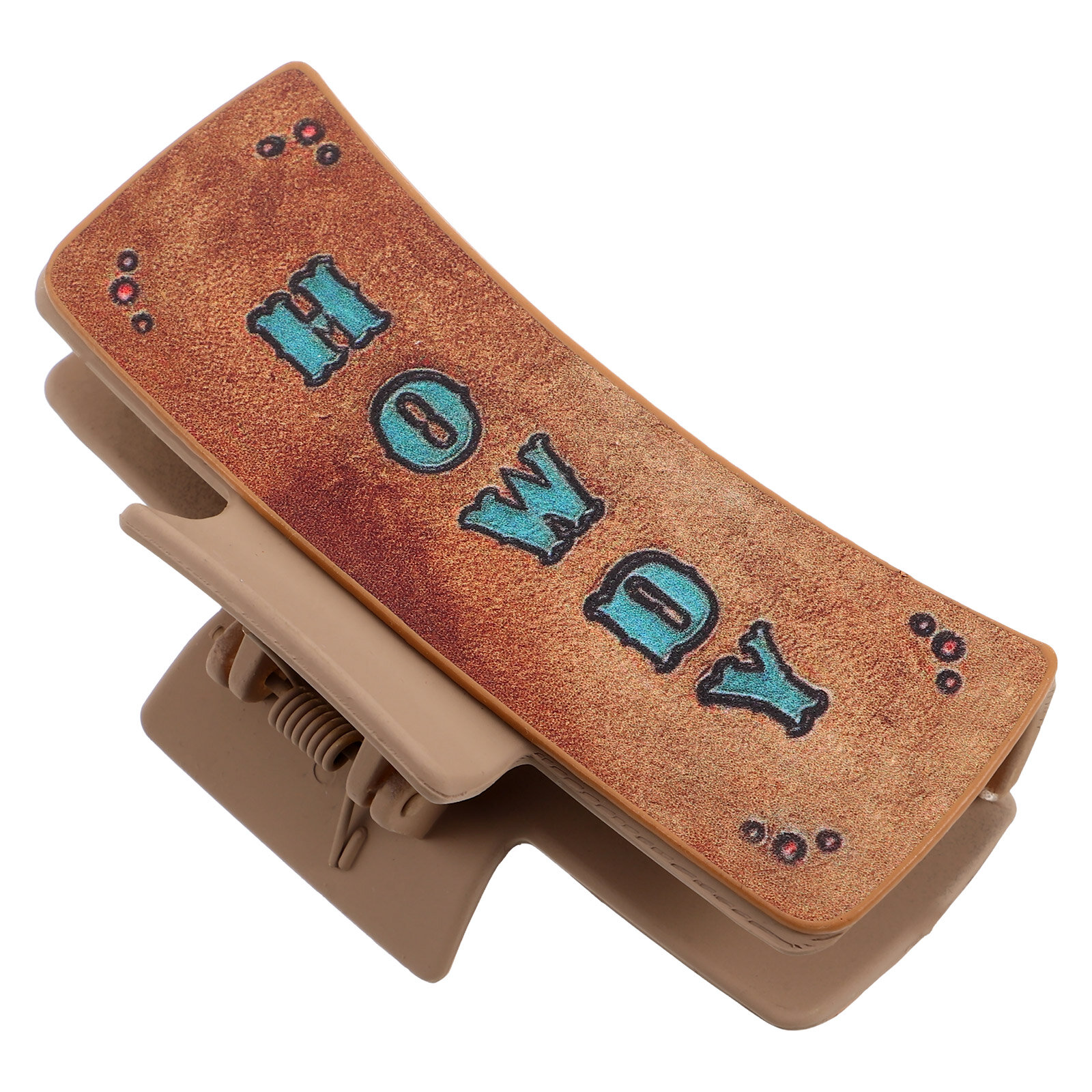 Заколка для волос в западном стиле из кожи с изображением подсолнуха и английских букв, женская заколка в виде акулы (90099)